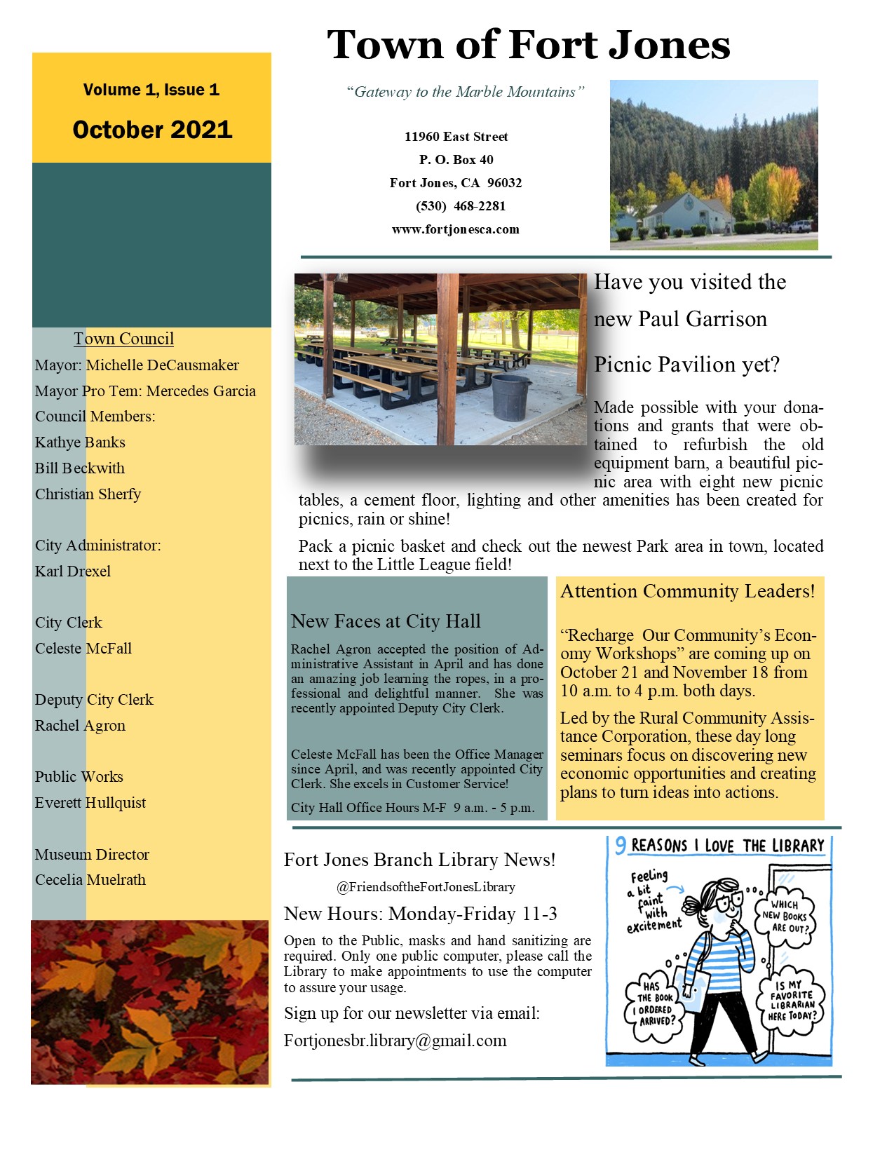 Fall Newsletter – Town of Fort Jones, Siskiyou County, CA